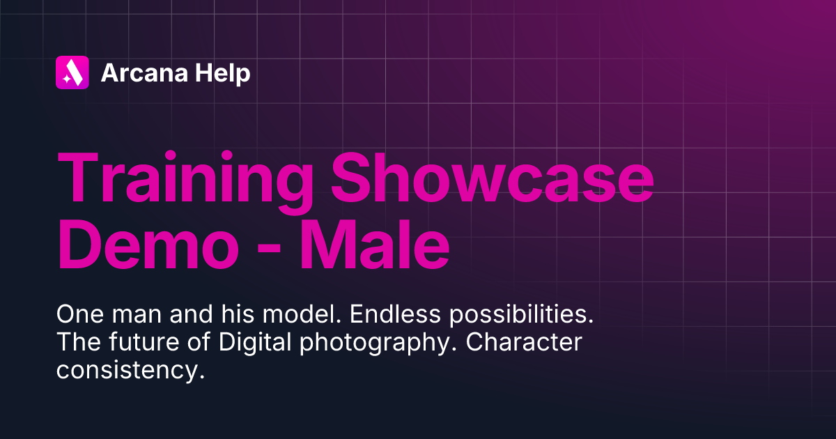Training Showcase Demo - Male | Arcana Help